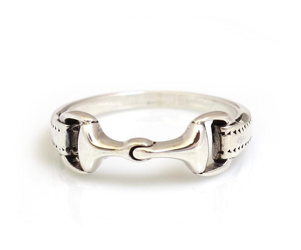 HiHo Silver Sterling Silver Detailed Snaffle Ring - Rings - Unicorn ...