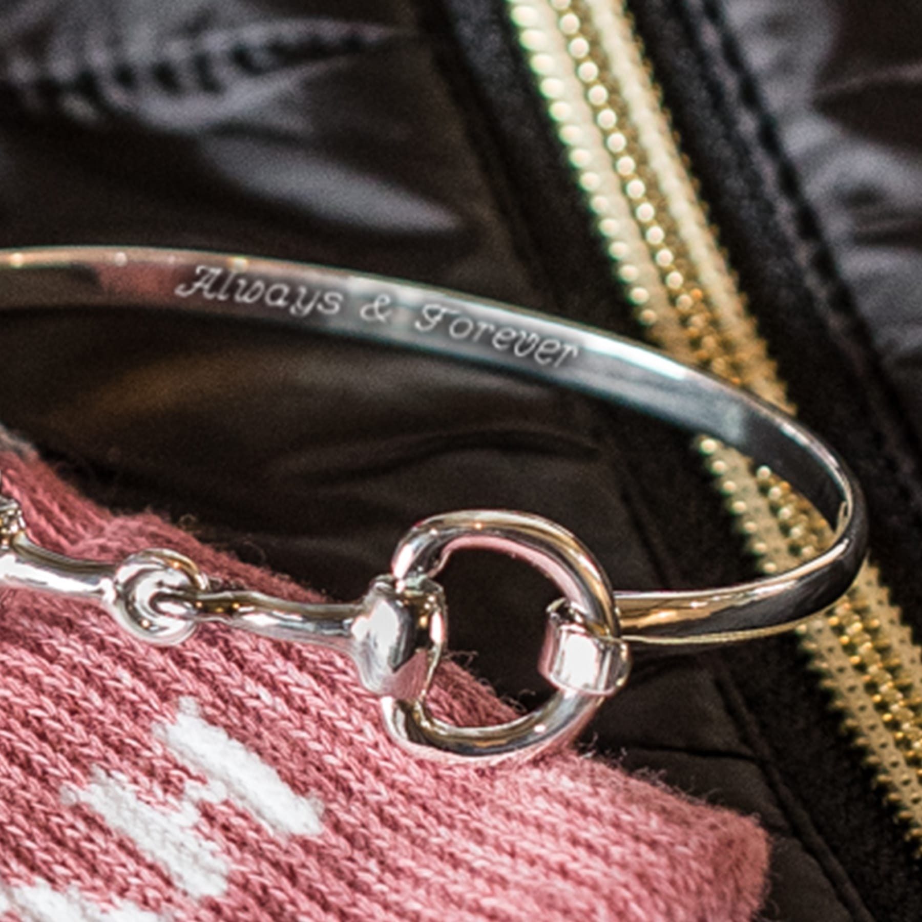 HiHo Silver Exclusive Sterling Silver Double Snaffle Bracelet ...