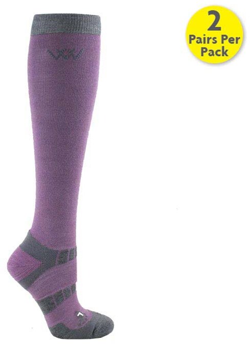 Woof Wear Long Bamboo Waffle Riding Sock - Socks - Unicorn Saddlery