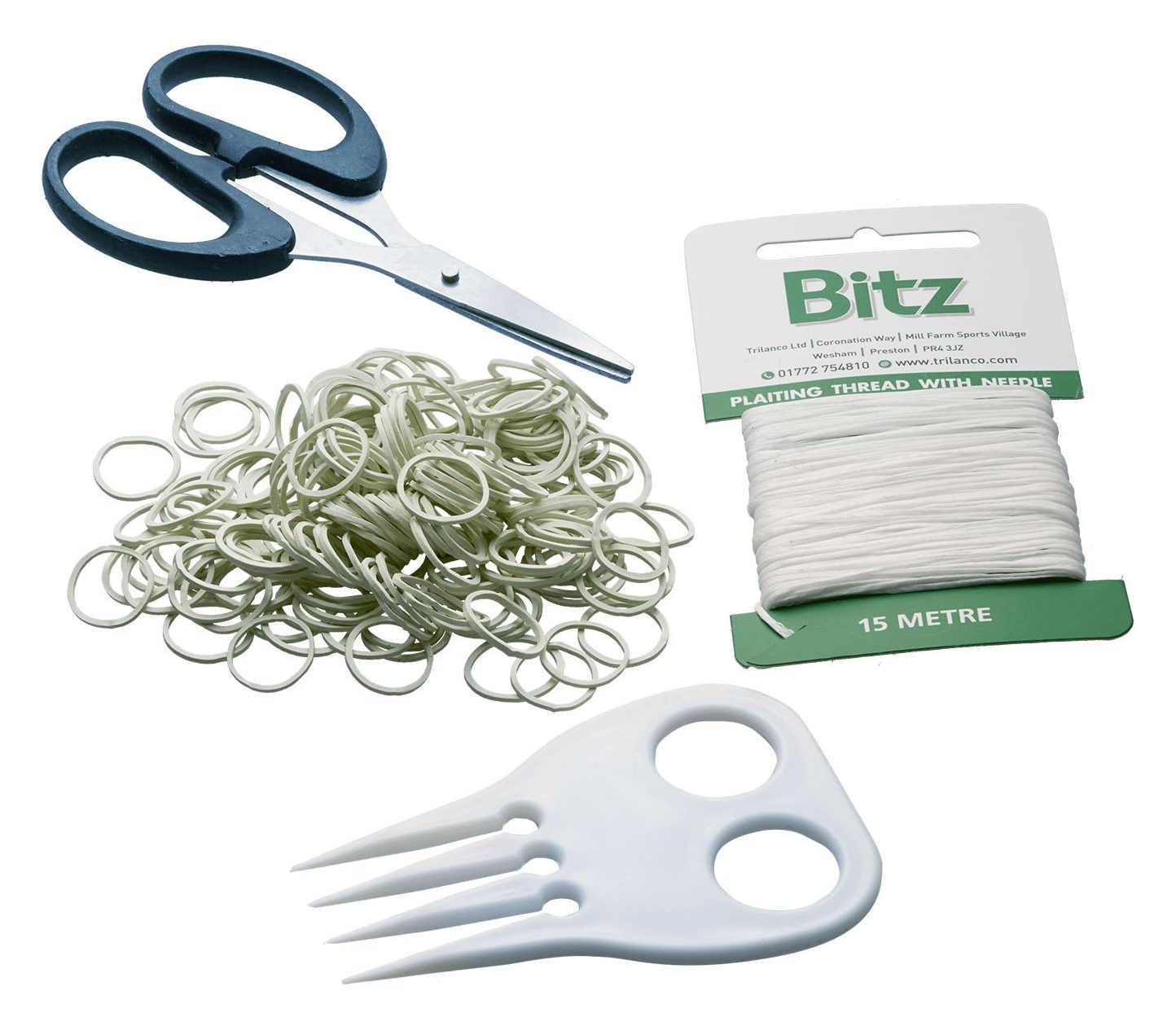 Bitz Plaiting Kit - Mane & Tail Care - Unicorn Saddlery
