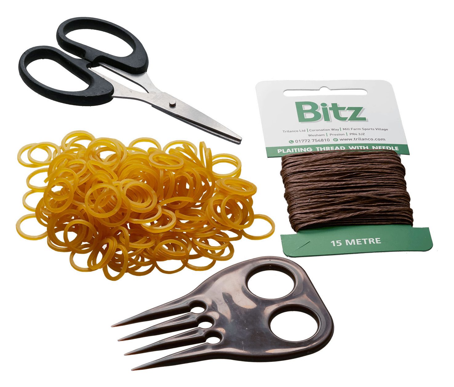 Bitz Plaiting Kit - Mane & Tail Care - Unicorn Saddlery