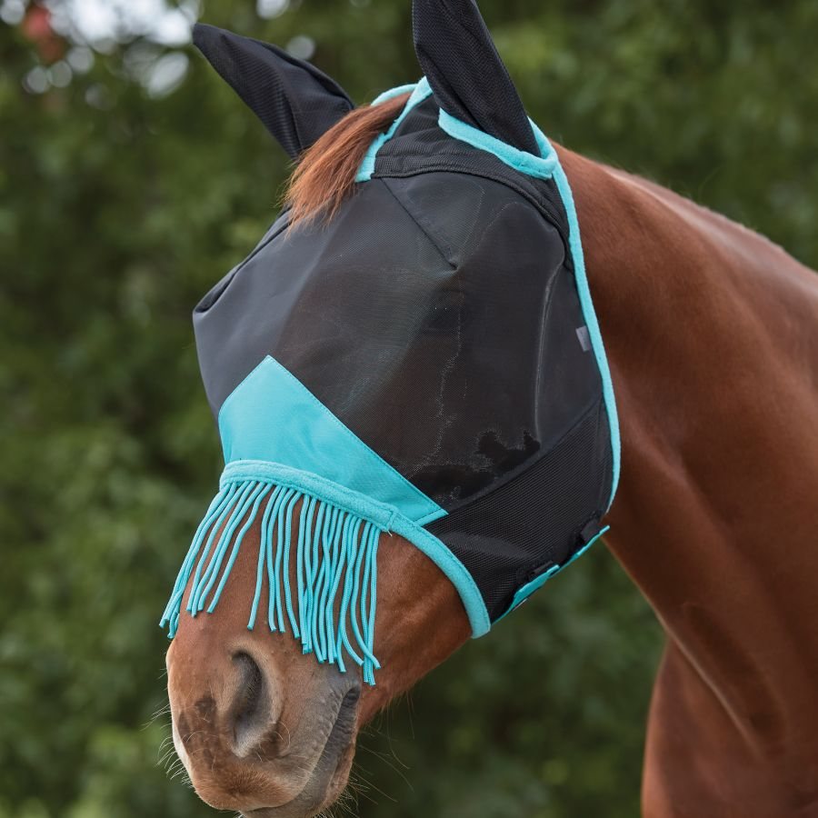 Weatherbeeta Comfitec Deluxe Fine Mesh Mask with Ears & Tassels - Fly ...