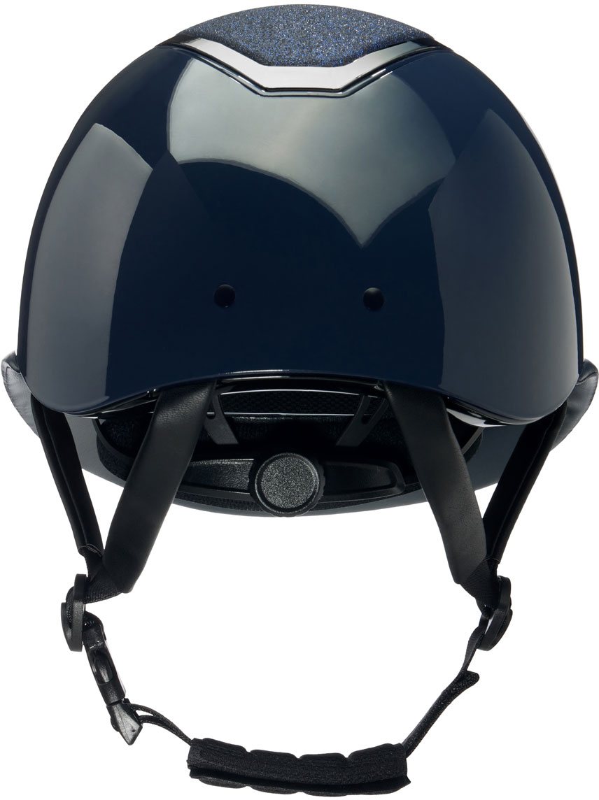 EQX Kylo Sparkly Wide Peak Riding Hat - Navy Gloss/Pewter - Riding Hats ...
