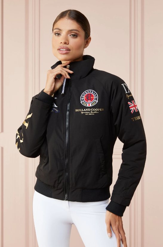 Holland Cooper Team HC Jacket - Black - Riding Coats & Jackets ...