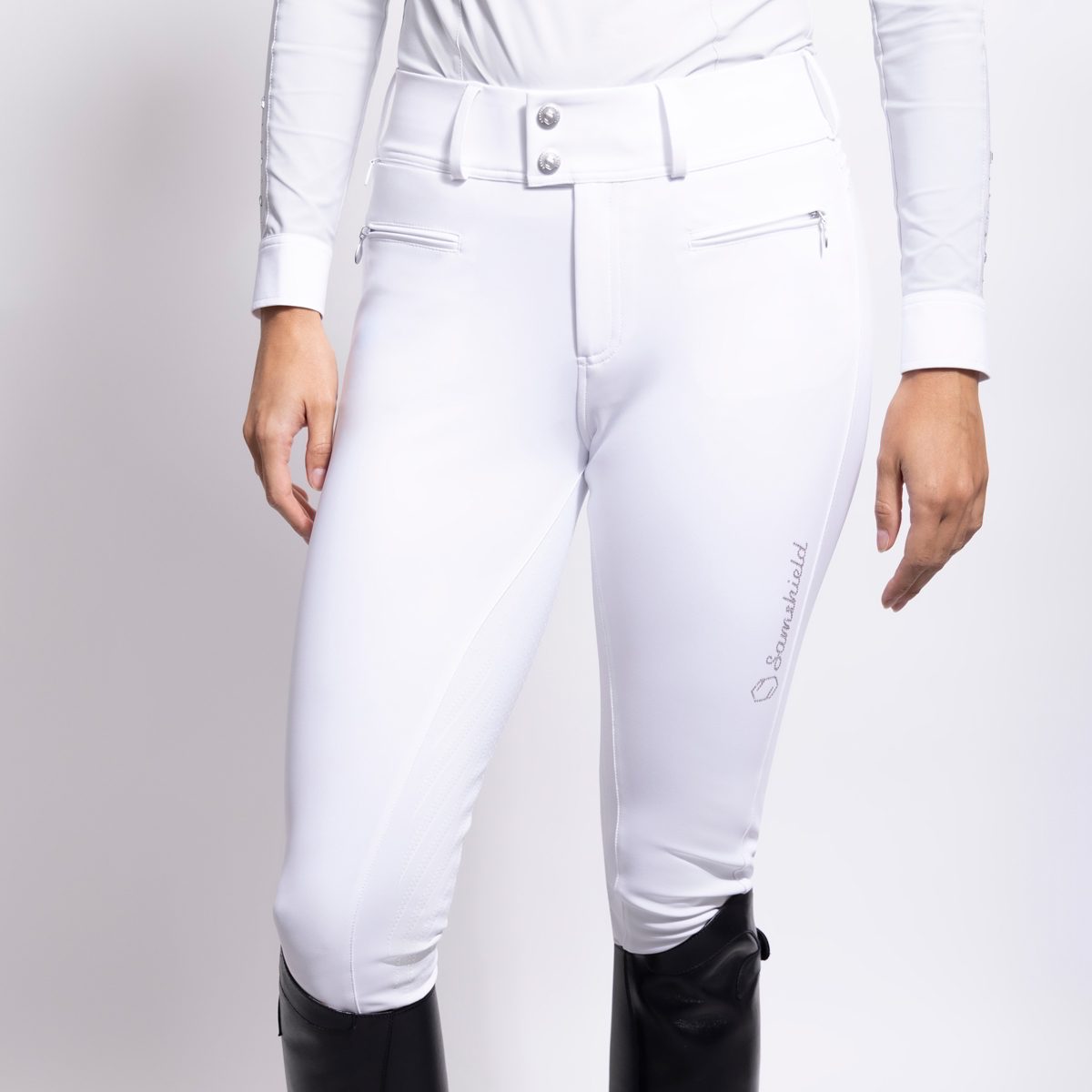 Samshield Clara Breeches - White - Breeches & Leggings - Unicorn Saddlery