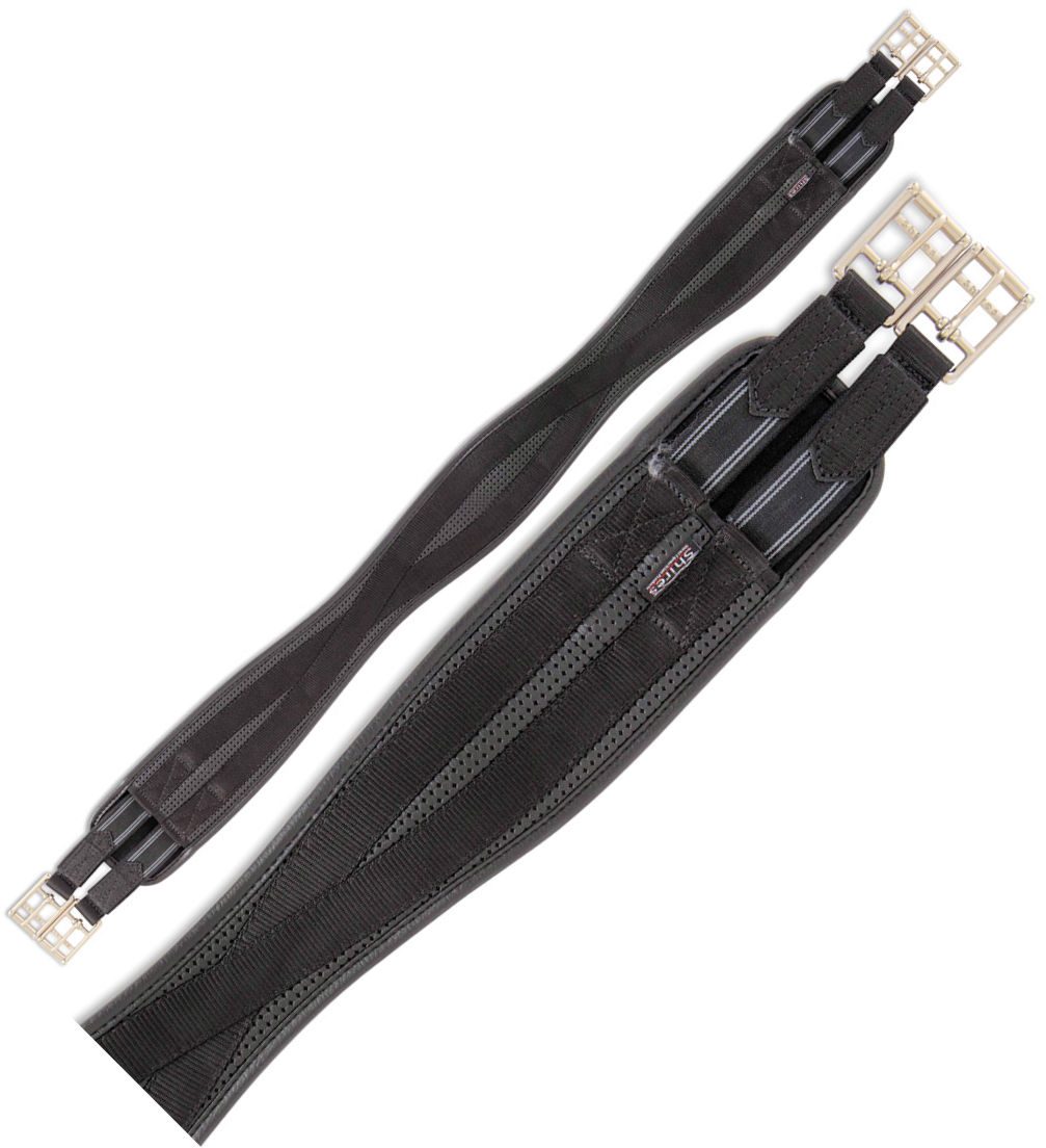 Shires Anti Chafe Contour Girth With Elastic - Unicorn Saddlery